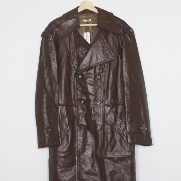 McGregor | Jackets & Coats | Mcgregor Leather Trench | Poshmark